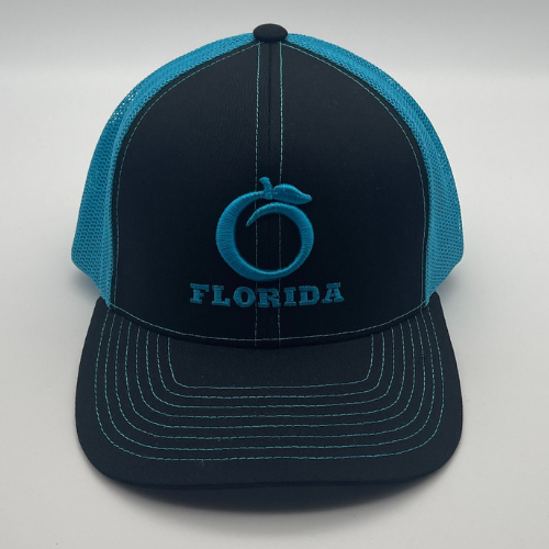 Florida Heritage Black/Neon Blue – Florida Heritage Apparel