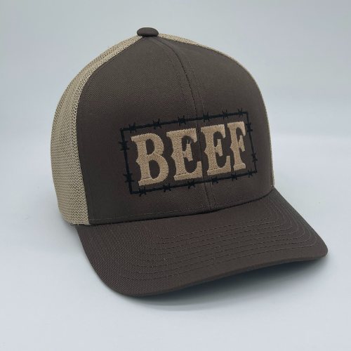 Florida Heritage BEEF Brown/Khaki hat – Florida Heritage Apparel