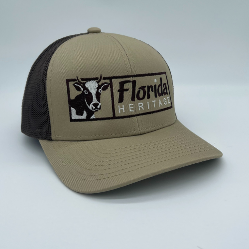 The Heritage Cow Khaki/Brown – Florida Heritage Apparel